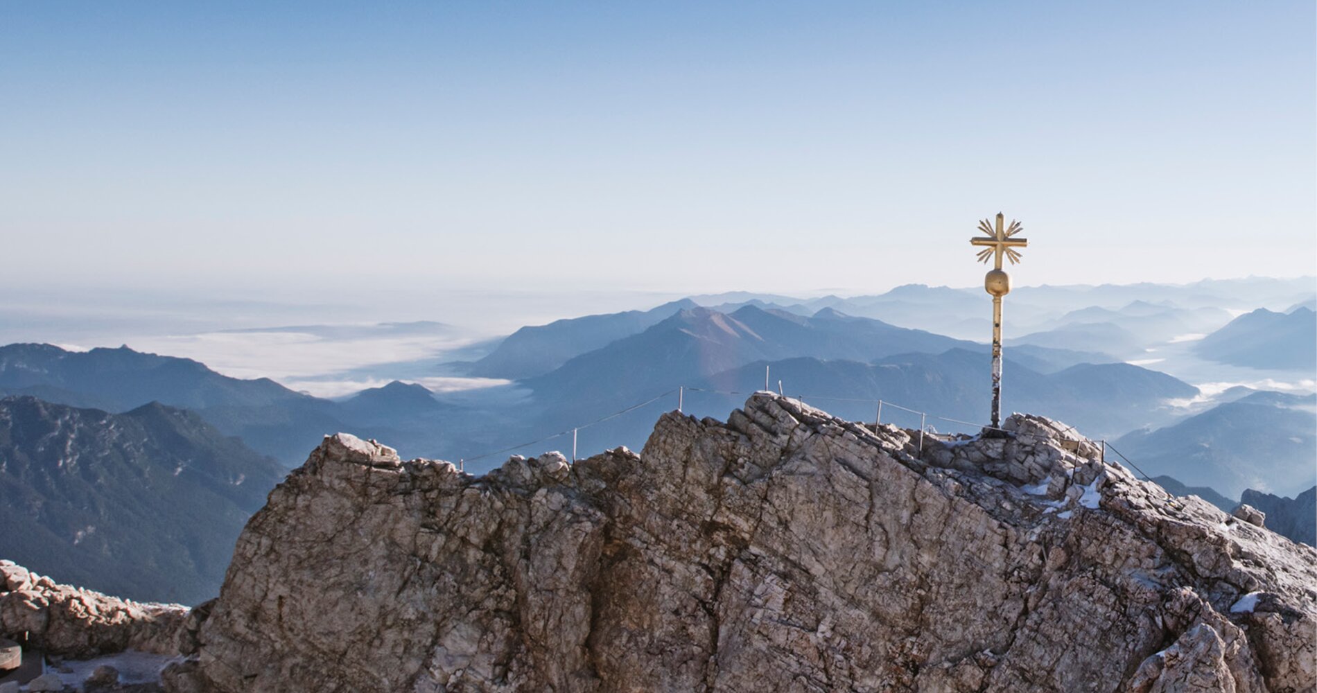 The Zugspitze - high above the clouds near Garmisch-Partenkirchen