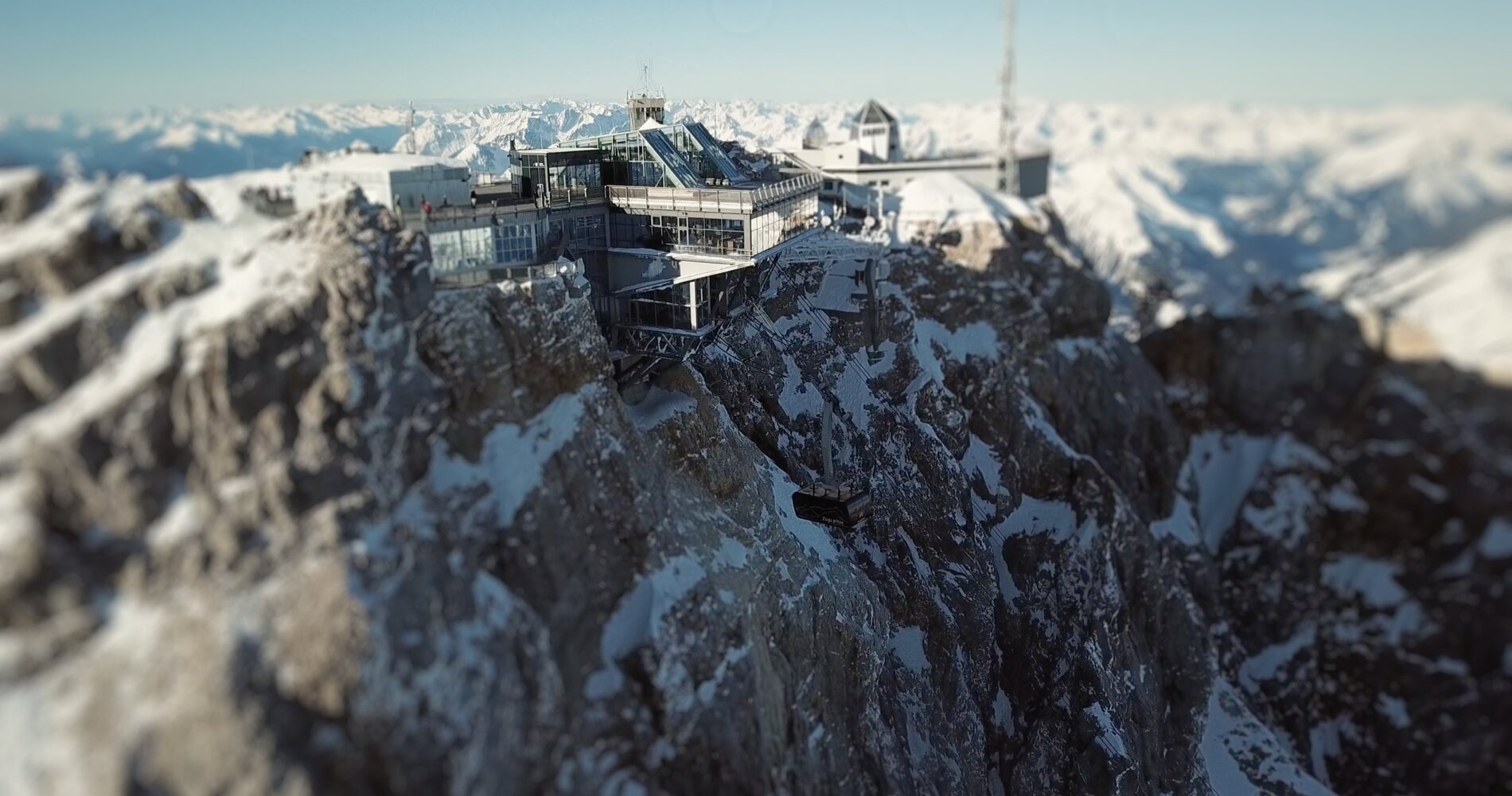 The Zugspitze - high above the clouds near Garmisch-Partenkirchen