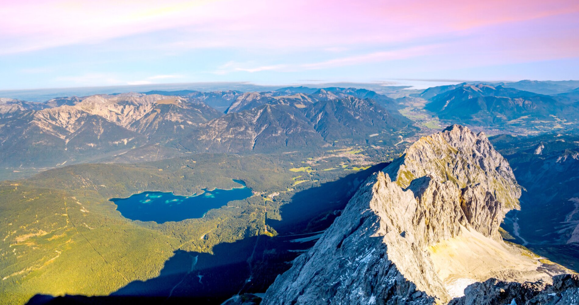 The Zugspitze - high above the clouds near Garmisch-Partenkirchen