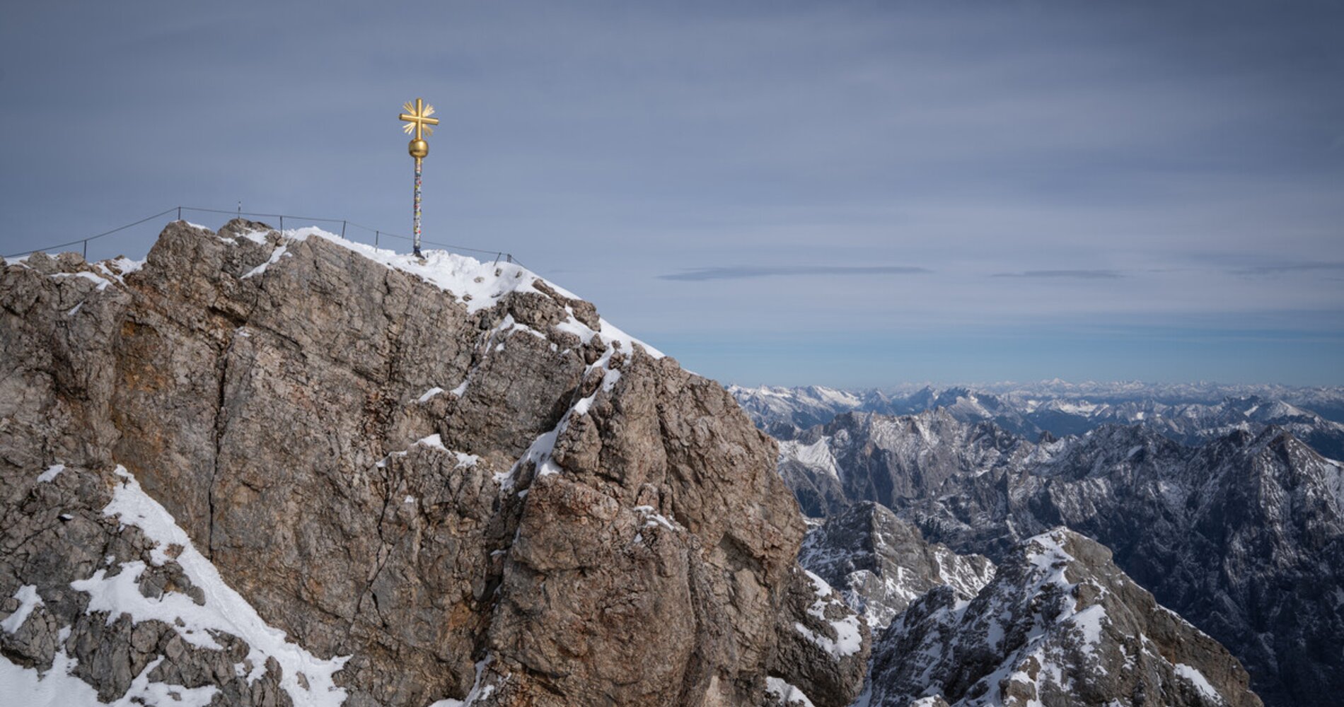 The Zugspitze - high above the clouds near Garmisch-Partenkirchen