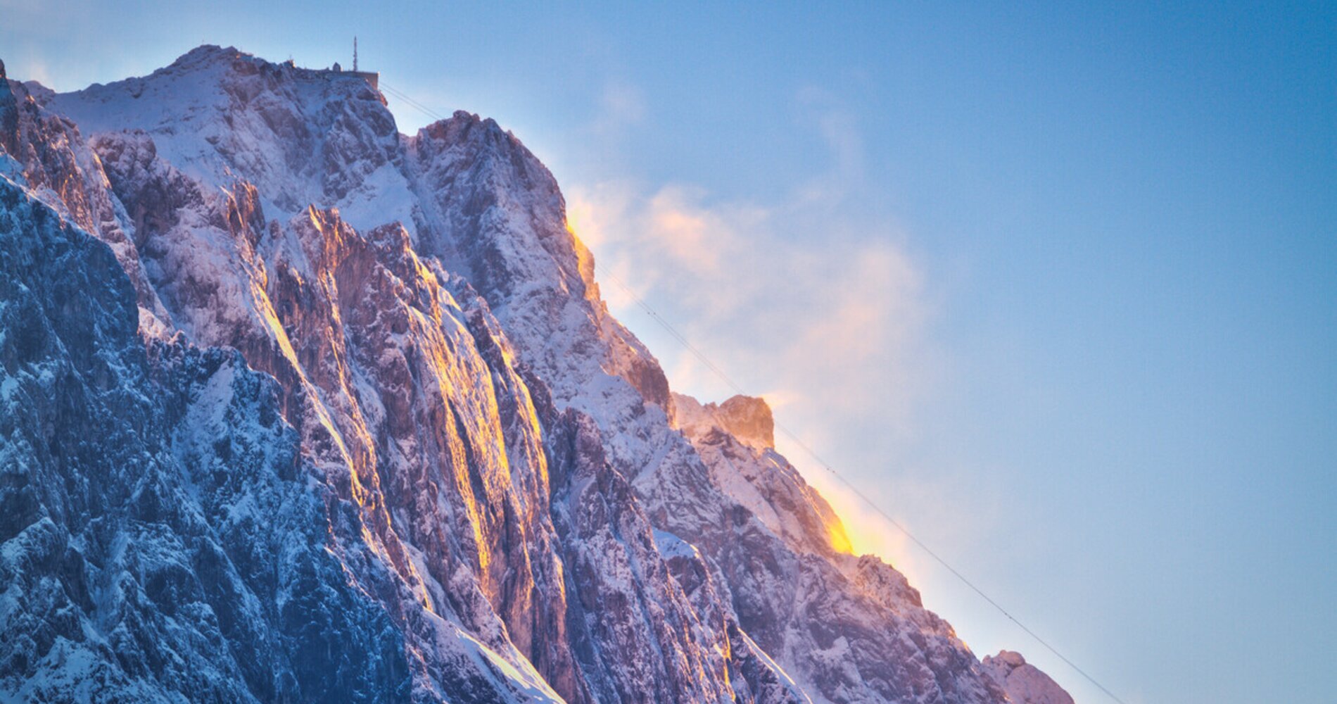 The Zugspitze - high above the clouds near Garmisch-Partenkirchen